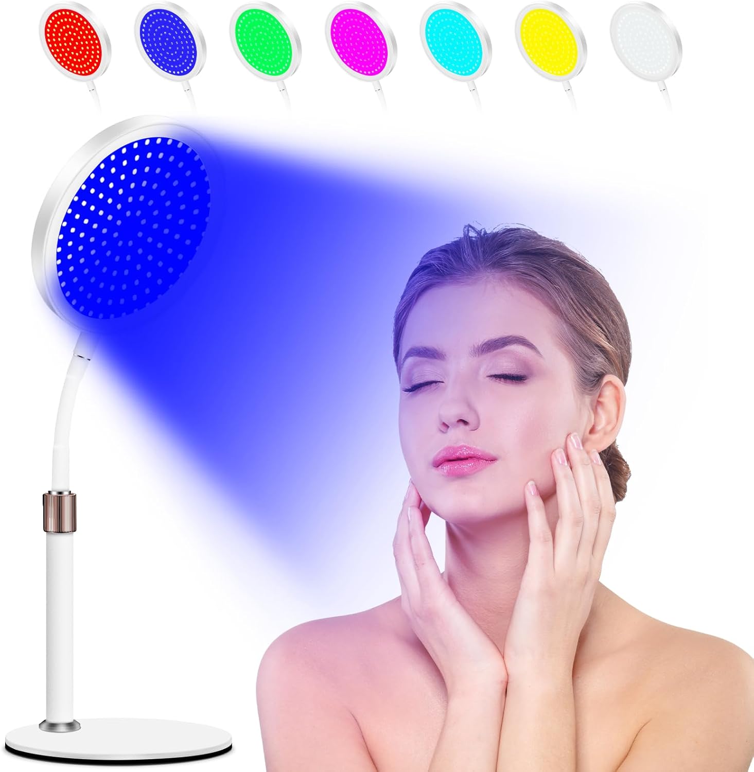 Amazon.com: Shomterade 7 Color Light Lamp, 7 Color 100LEDs Light Lamp ...