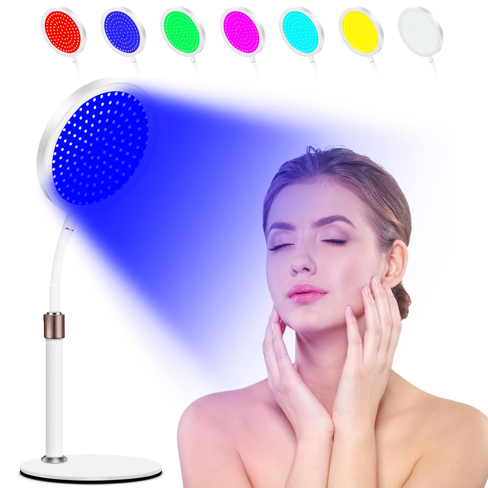 Amazon.com: Shomterade Red Light Therapy for Face and Neck,7 Color ...
