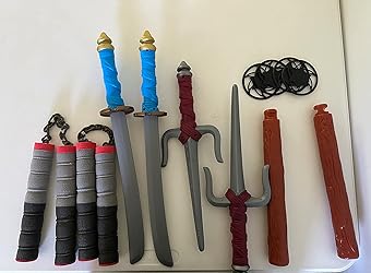 Amazon.com: Liberty Imports Ninja Toy Weapons Kids Role Play Set with 2 ...