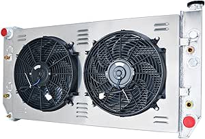 Amazon.com: RADREPLA 4 Row Aluminum Radiator for 1982-1993 Chevy/GMC C ...