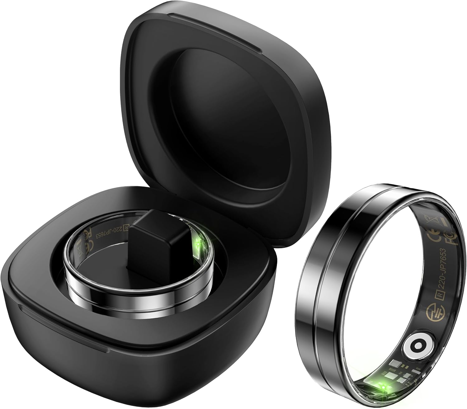 Amazon.com: Smart Ring Ultra Thin Slim Sleep Ring Heart Rate Monitor ...