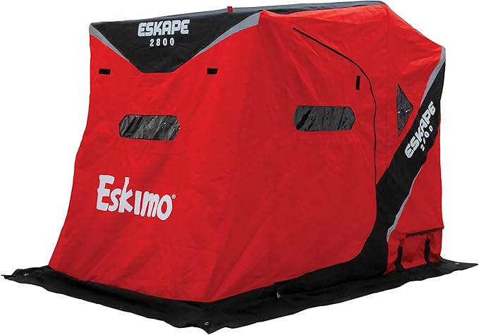 Amazon.com: Eskimo Eskape 2800 Insulated 2-3 Person Ice Fishing Side ...