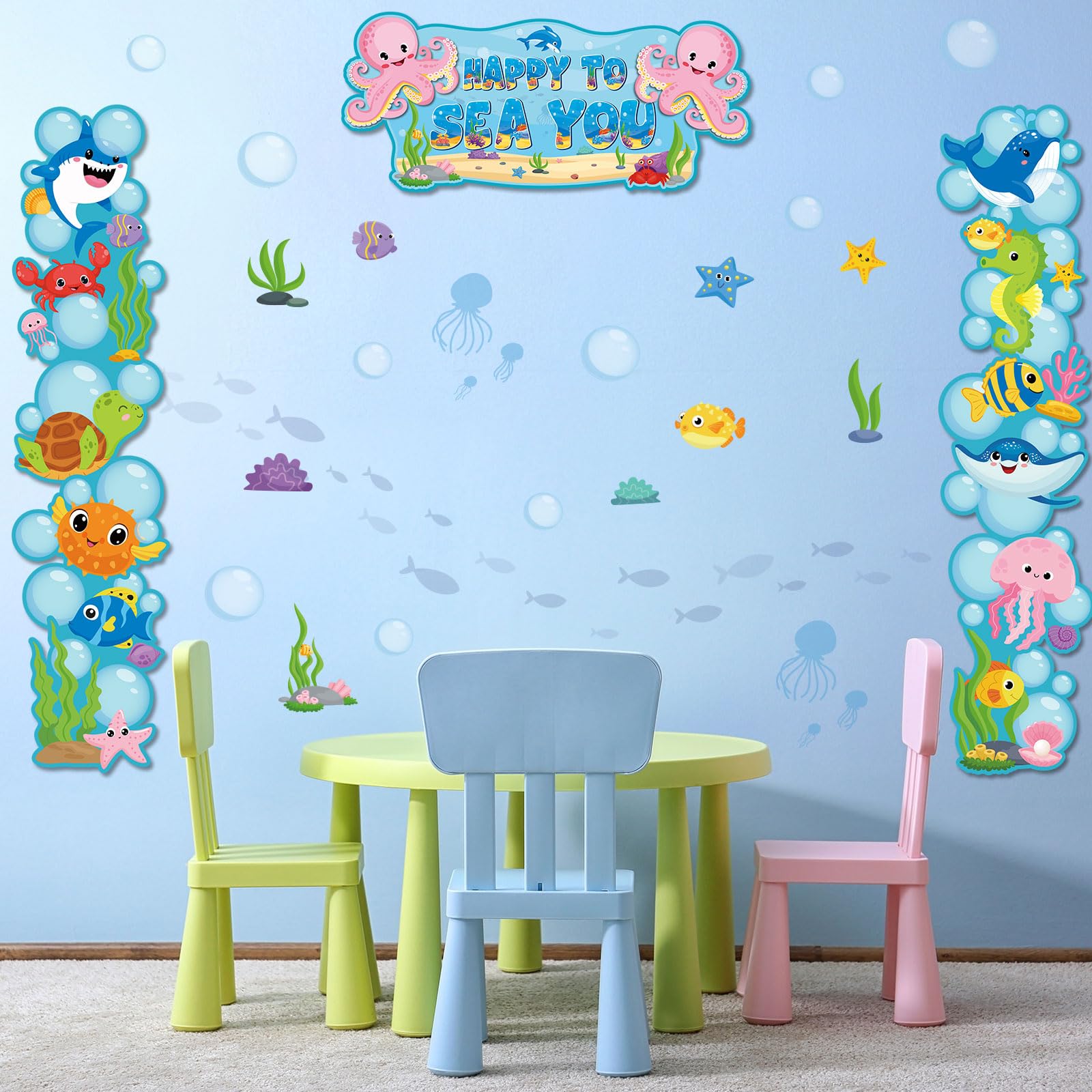 Snapklik.com : Under The Sea Door Banners Ocean Classroom Door Border ...