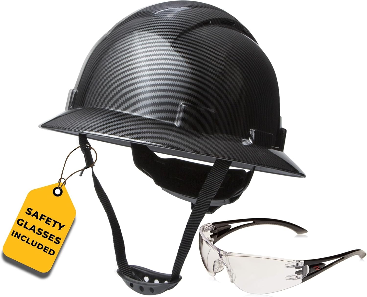Ridgerock Full Brim Hard Hat Vented Construction Worker Hat Safety ...