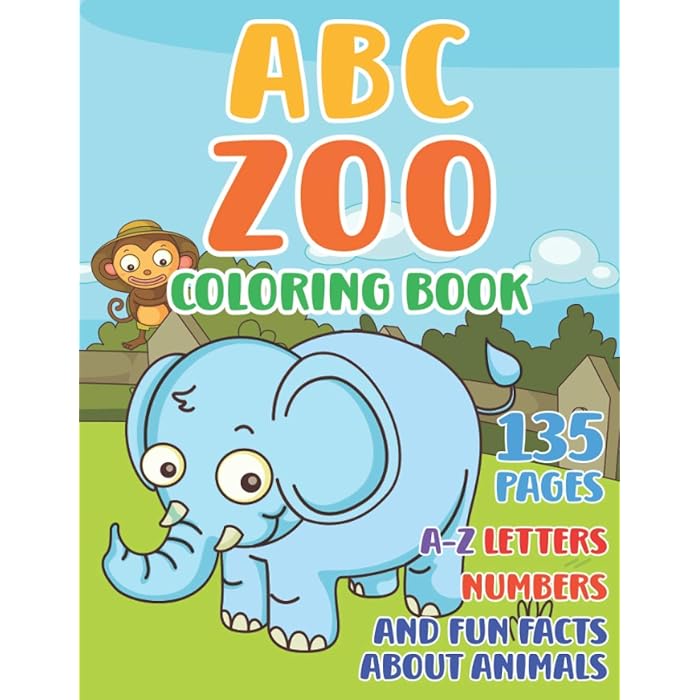 Buy Abc Zoo Coloring Book: Alphabet Animals Pictures and Letters for ...