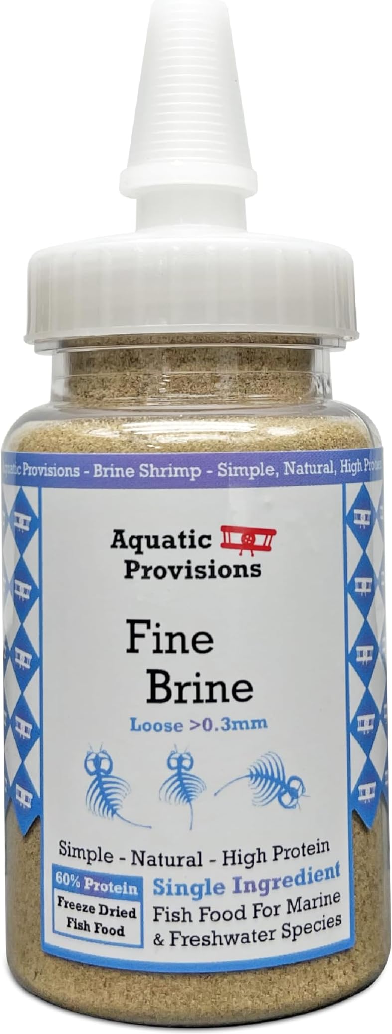 Amazon.com: Fine Brine Shrimp Freeze Dried Fish Food, 0.5 oz, Semi-Fine ...