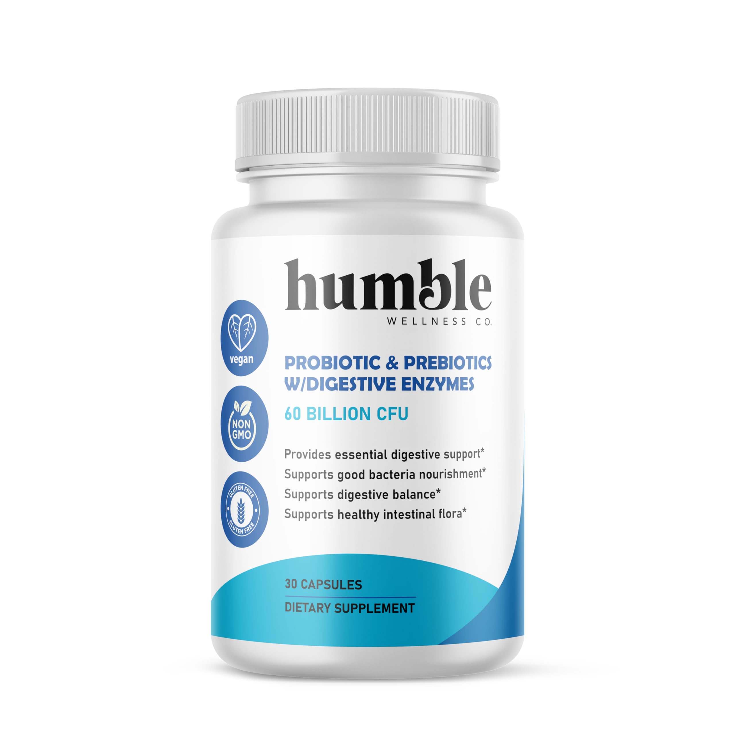 Amazon.com: Humble Wellness Organic Prebiotics + Probiotics Supplement ...