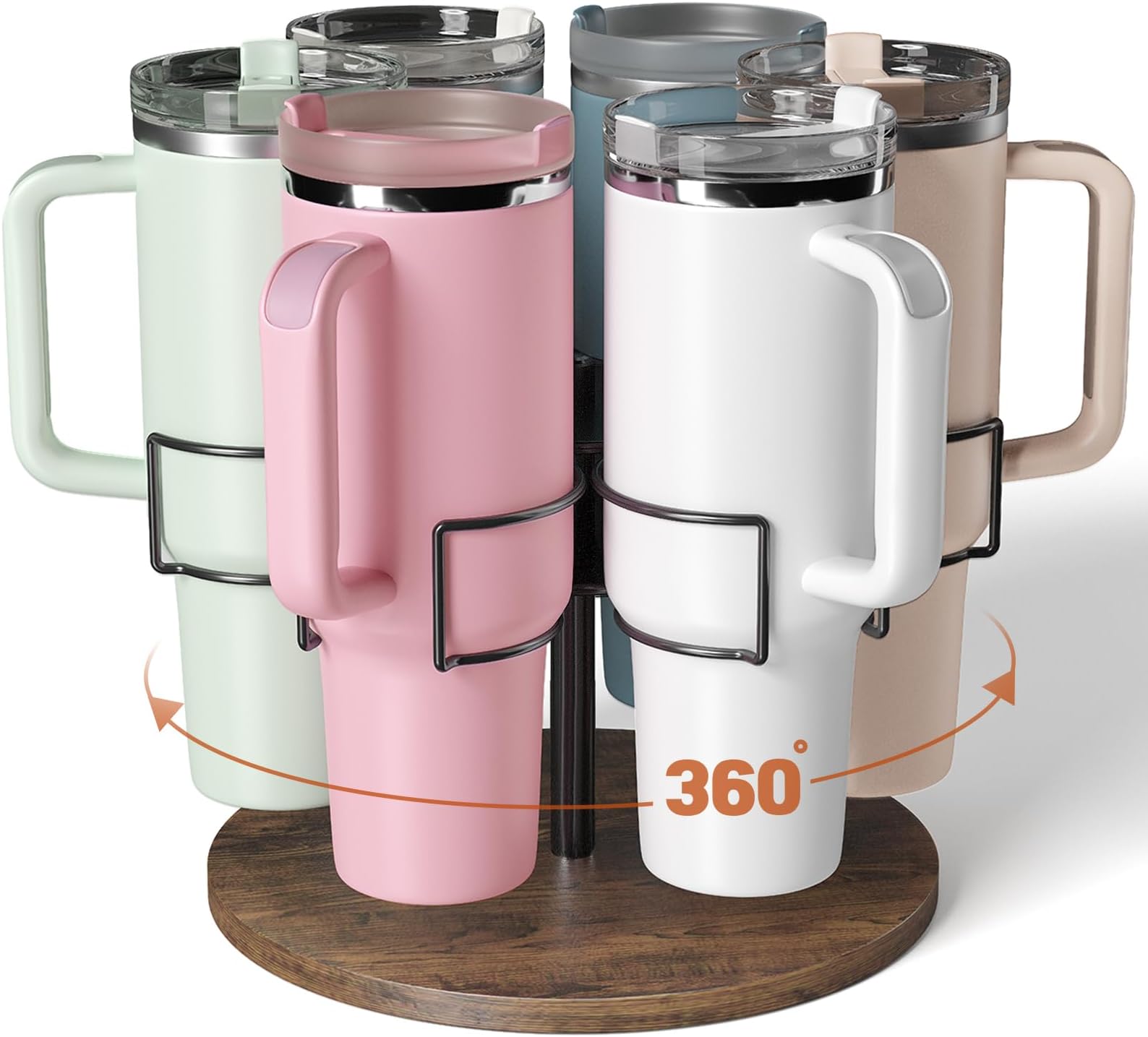 Amazon.com: Rotatable Water Bottle Organizer - for 40/32 oz Stanley Cup ...