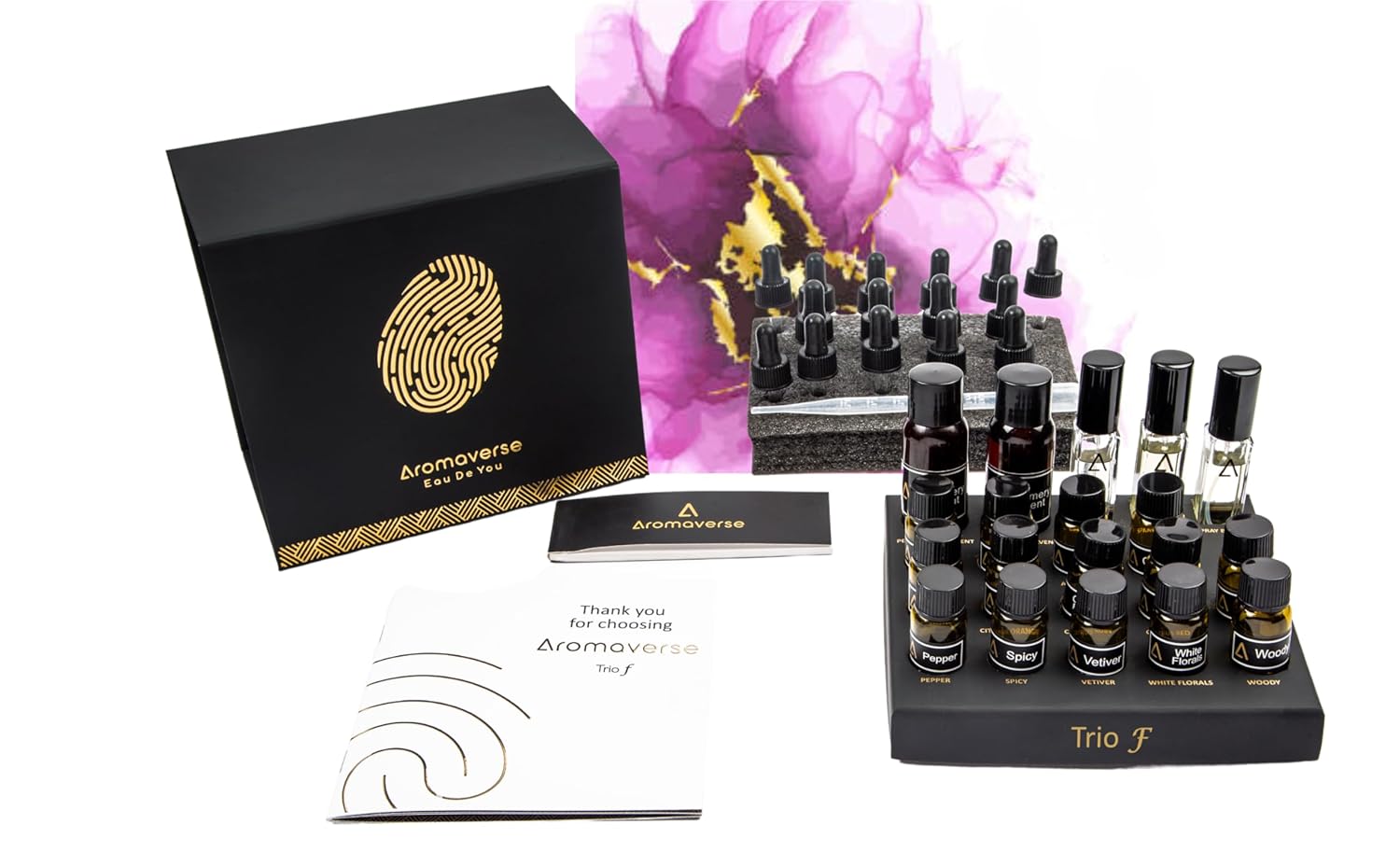 Amazon.com : Aromaverse Trio F Perfume Making Kit has 14 aromatic ...