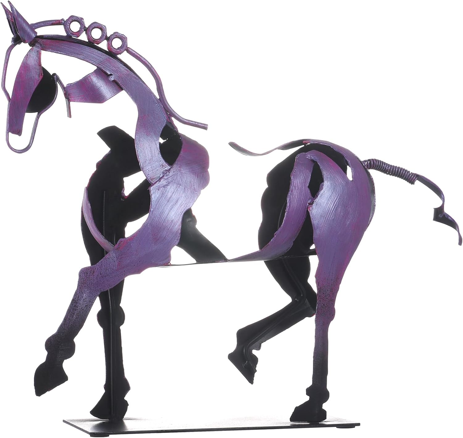 Amazon.com: SunBlogs Art Handmade Horse Statue - Unique Rustic Metal ...