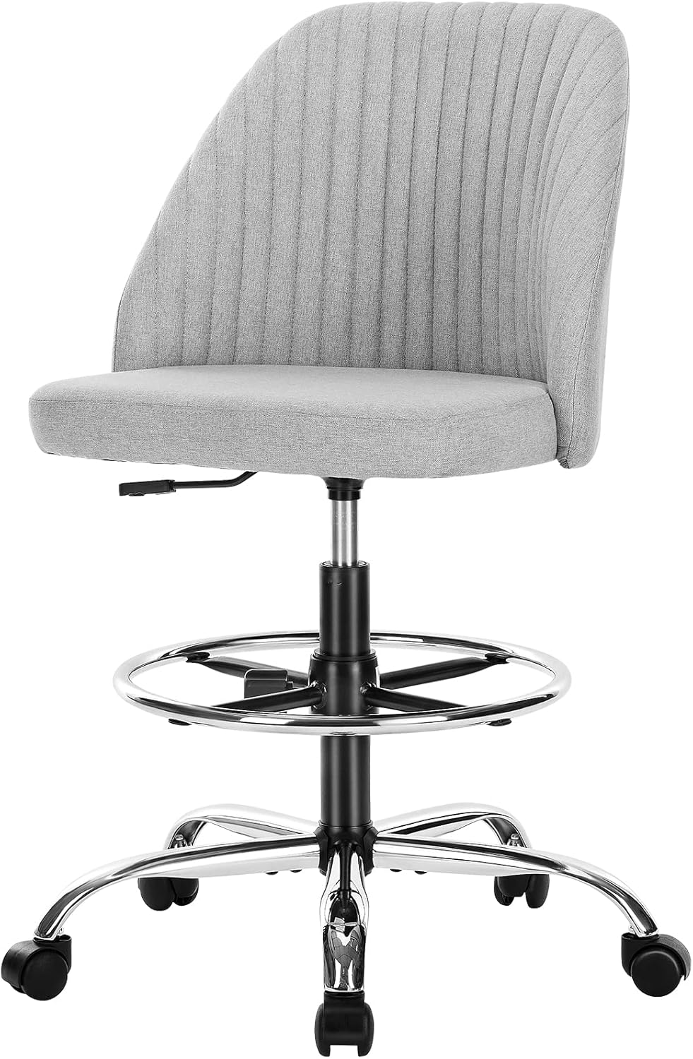 Amazon.com: McQ Armless Desk Chair Tall Office Chair Cute Home Office ...