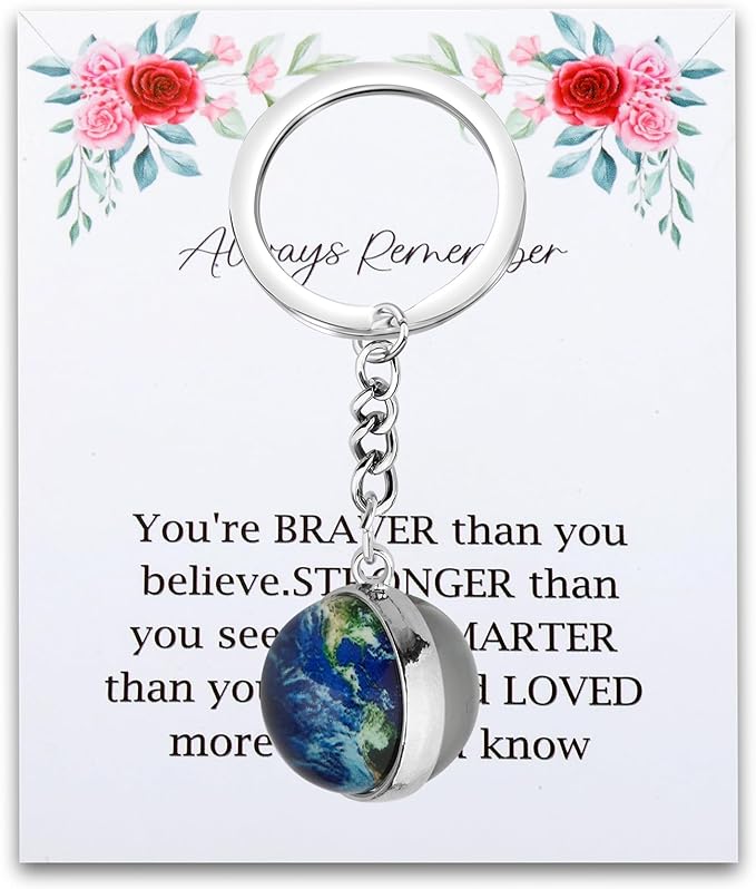 BNQL Solar System Planet Earth Keychain Earth Luminous Accessories ...