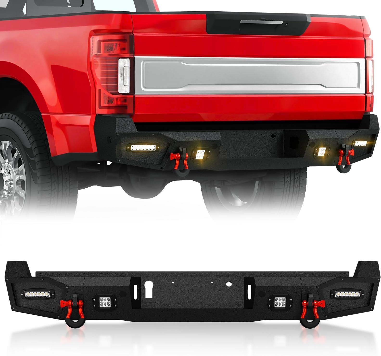 Amazon.com: YZONA Rear Step Bumper Compatible with 2017-2022 4th Gen ...