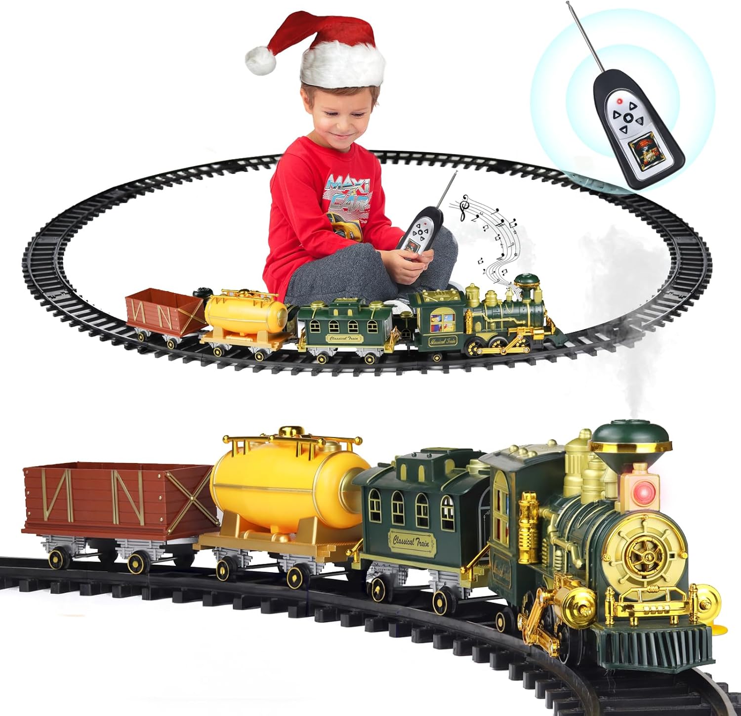 Amazon.com: Train Set for Boys Girls, Remote Control Train Toys with ...