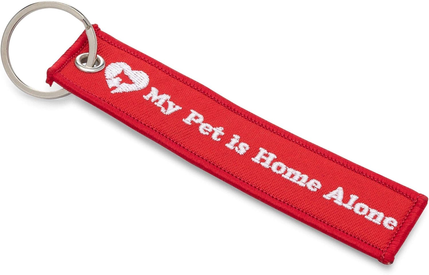 Amazon.com: iHeartDogs My Pet Is Home Alone Double Sided Embroidered ...