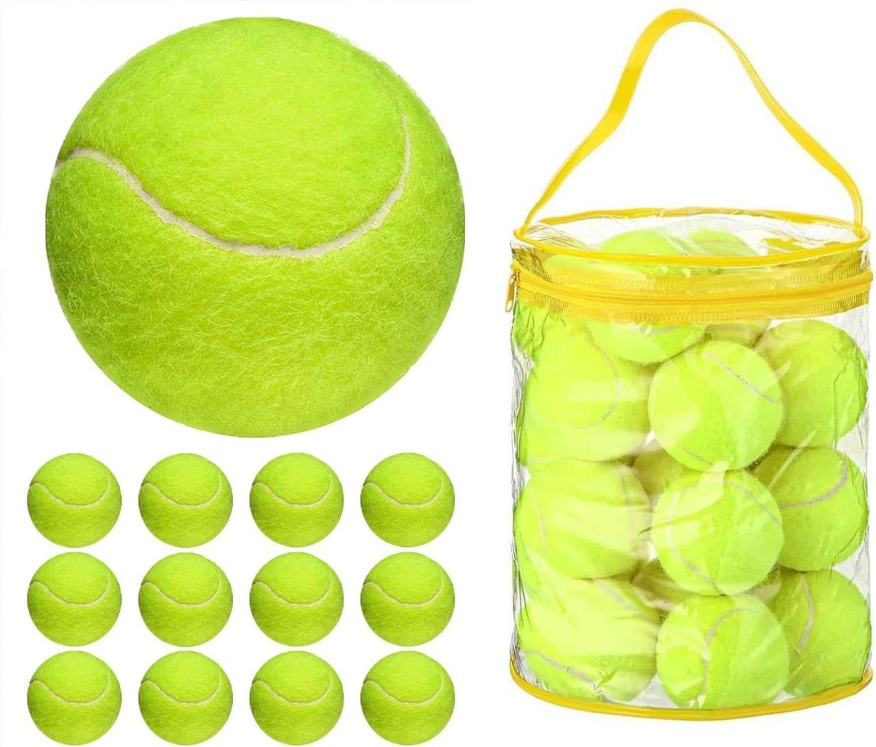 AIMBIGG 12 Pack Tennis Balls, Advanced Pressure Training Tennis Balls ...