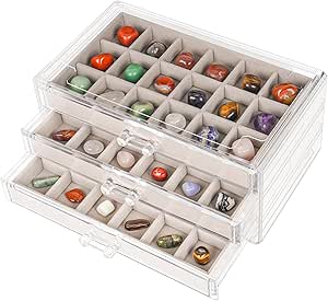 Amazon.com: Bfttlity Rock Display Case Rock Collections Display Cases ...