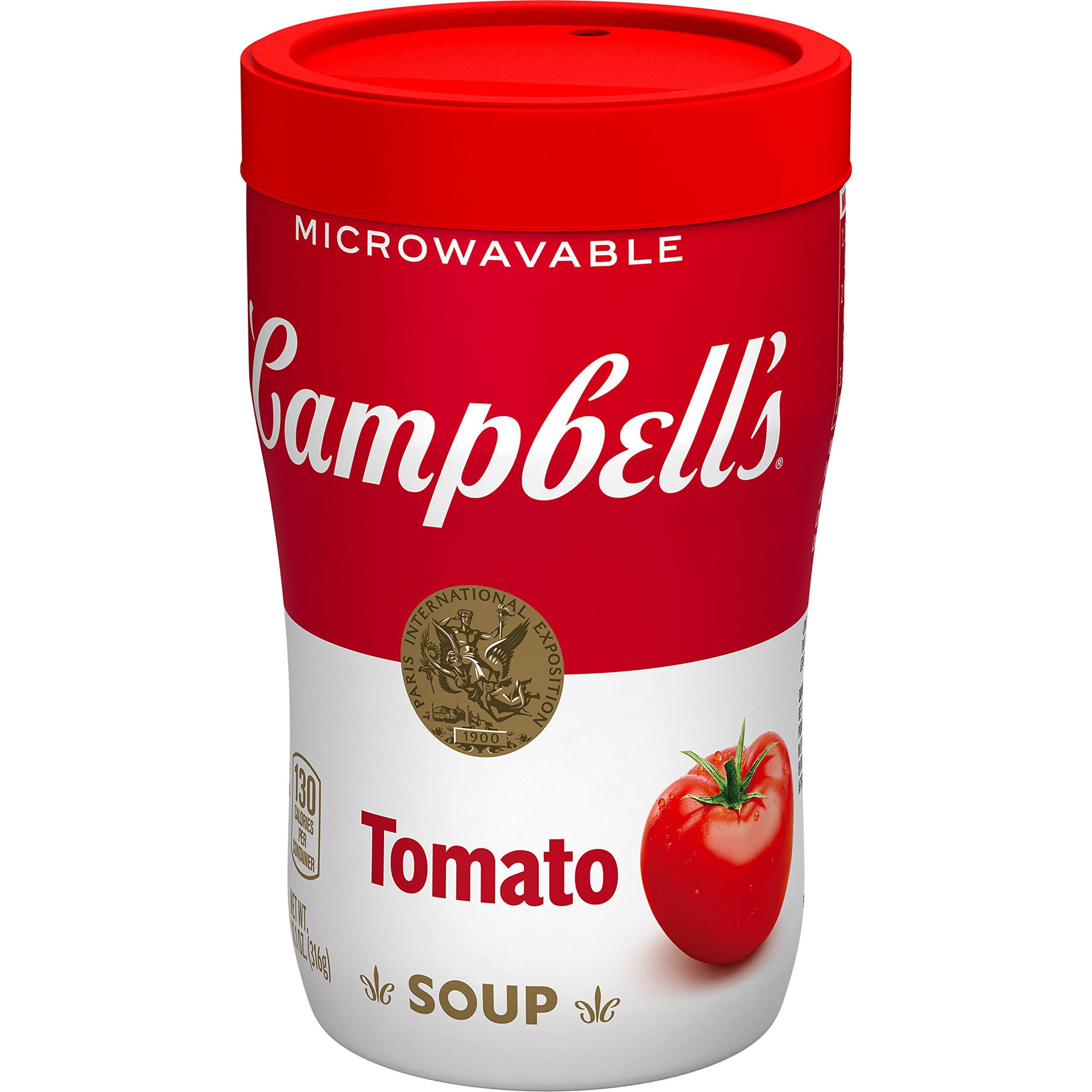 Campbell's Sipping Soup, Classic Tomato Soup, 11.1 Ounce Microwavable Cup 8 count