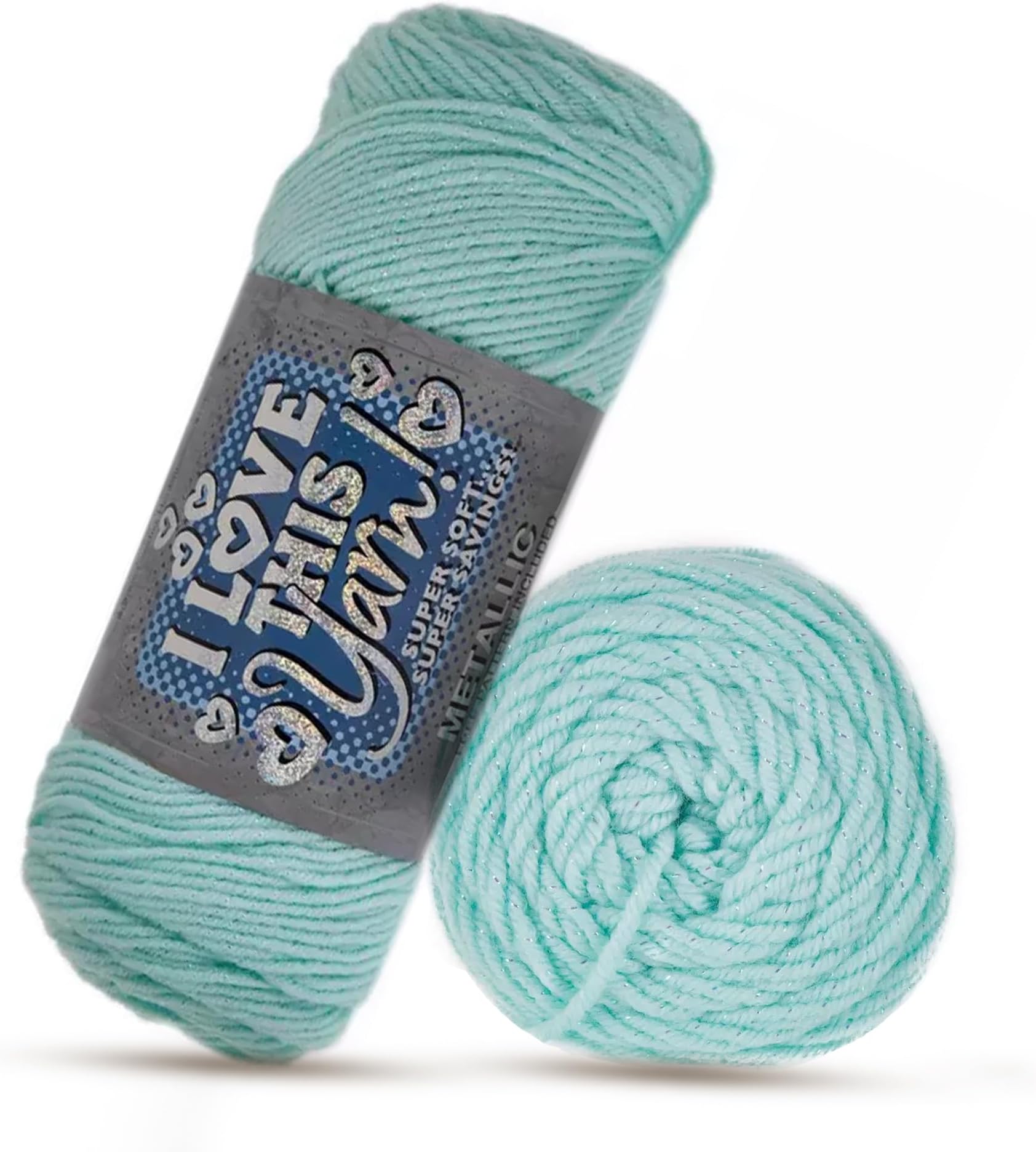 Amazon.com: I Love This Yarn Medium Yarn for Crocheting & Knitting ...