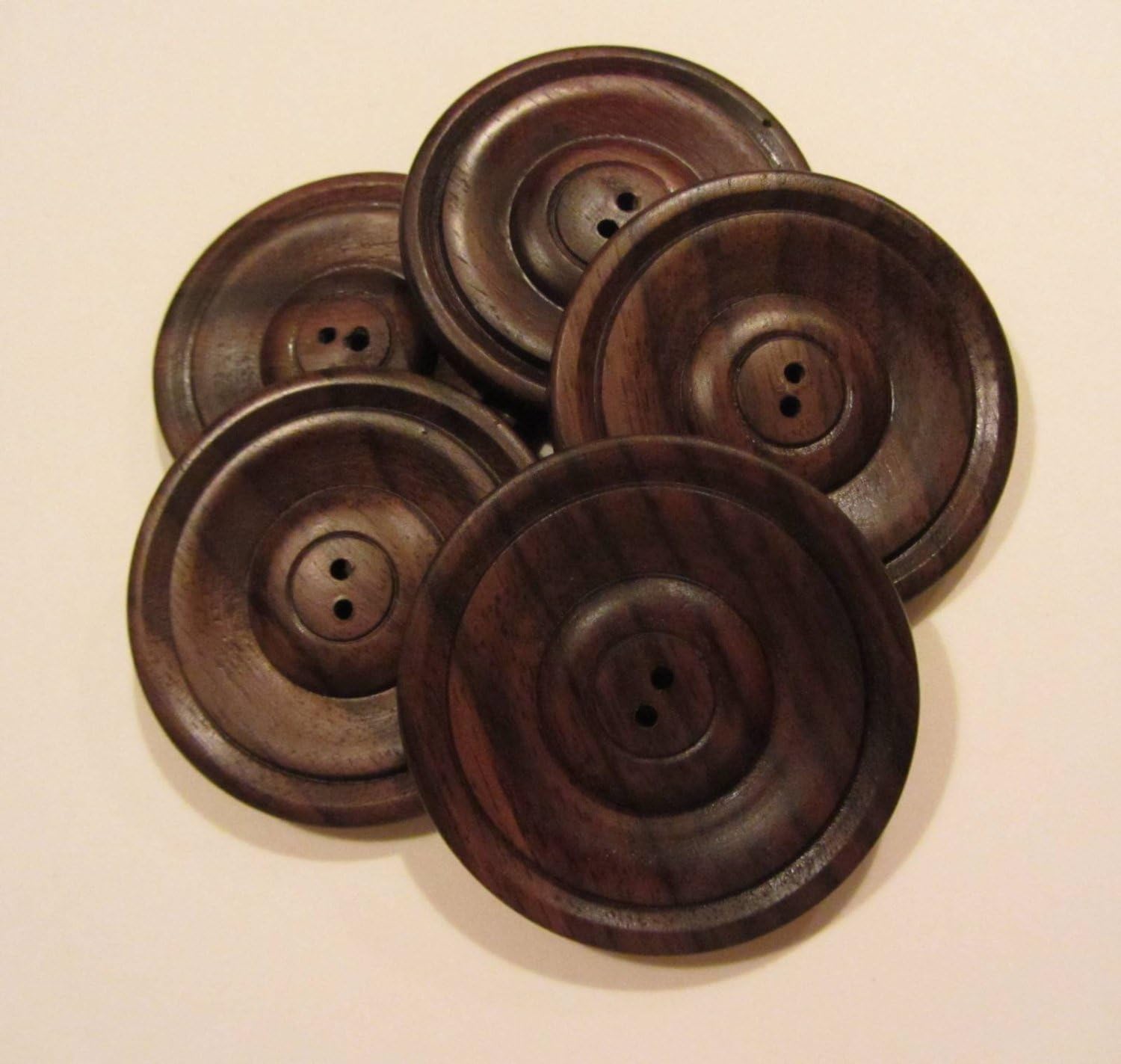 Amazon.com: Rosewood 2 inch Round Buttons