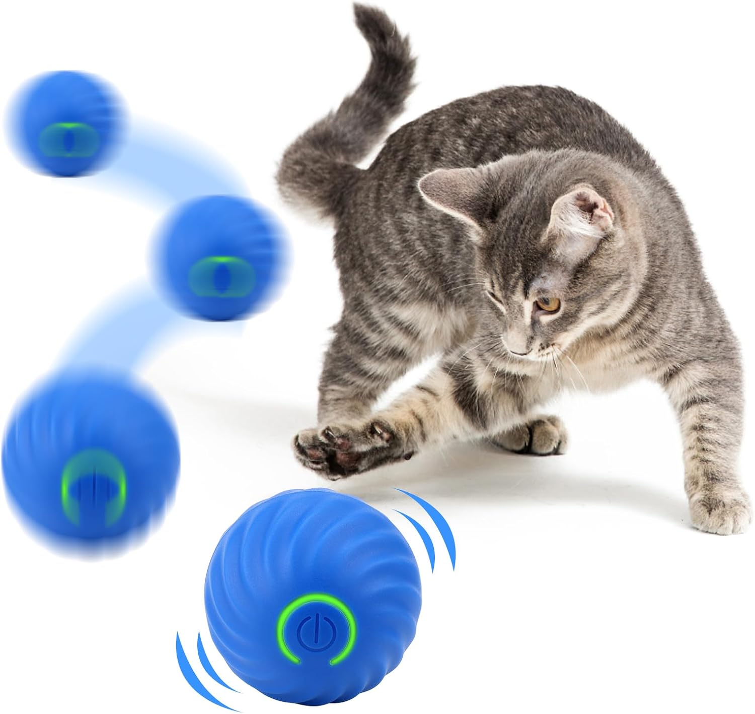 Amazon.com : XANGNIER Interactive Cat Toys 2.0,Smart Self Rolling Ball ...
