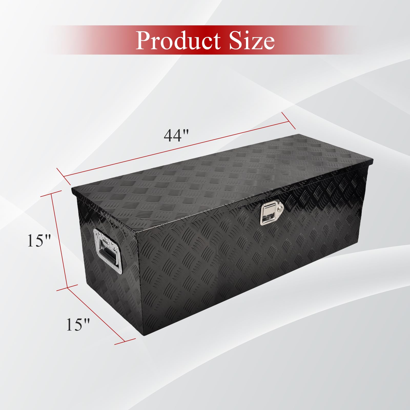 Snapklik.com : BIGREAT 44 Inch Aluminum Waterproof Storage Box