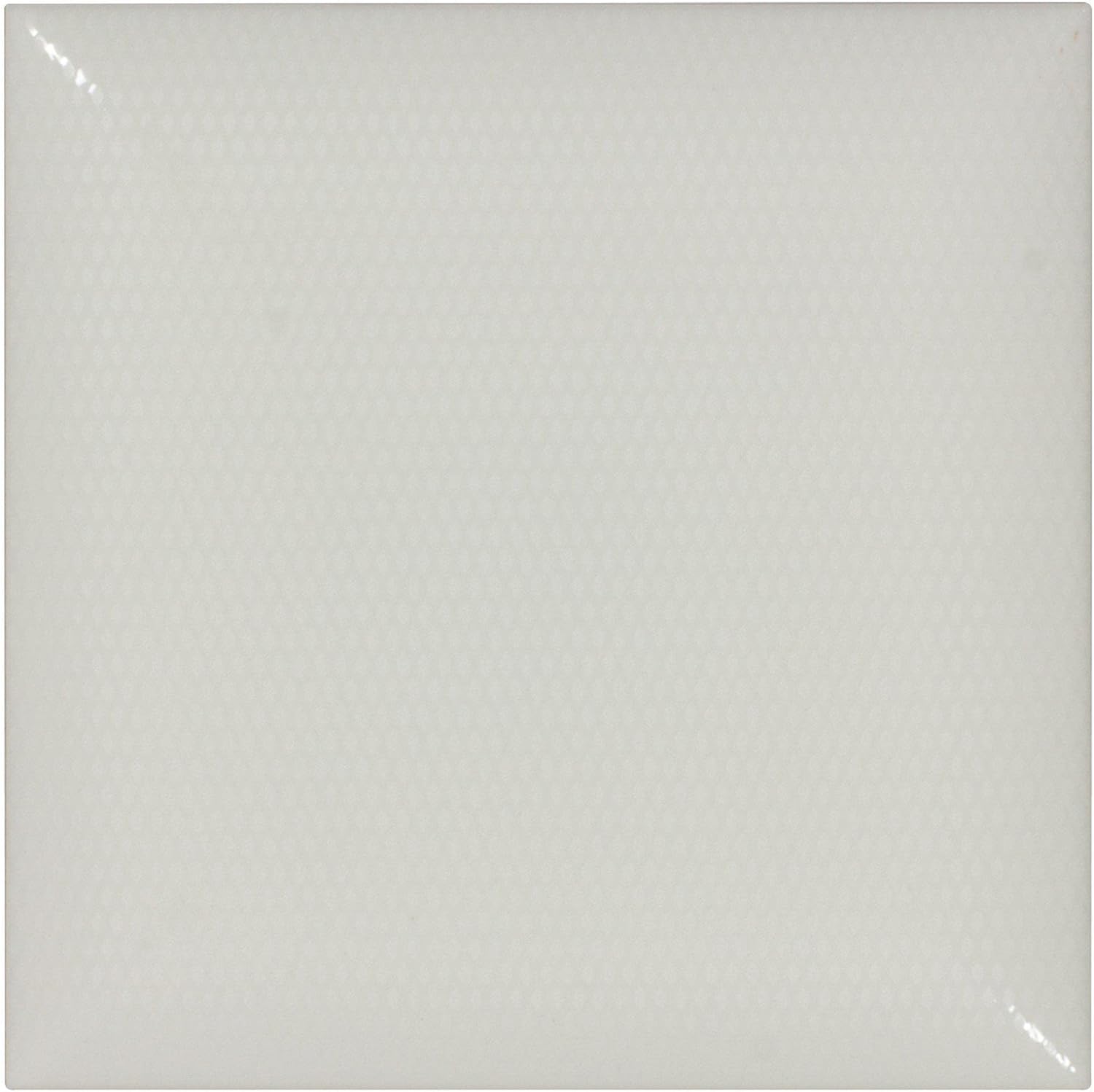 Classic 6X6 Pillowed White Glazed Ceramic Mosaic Tile Kitchen ...