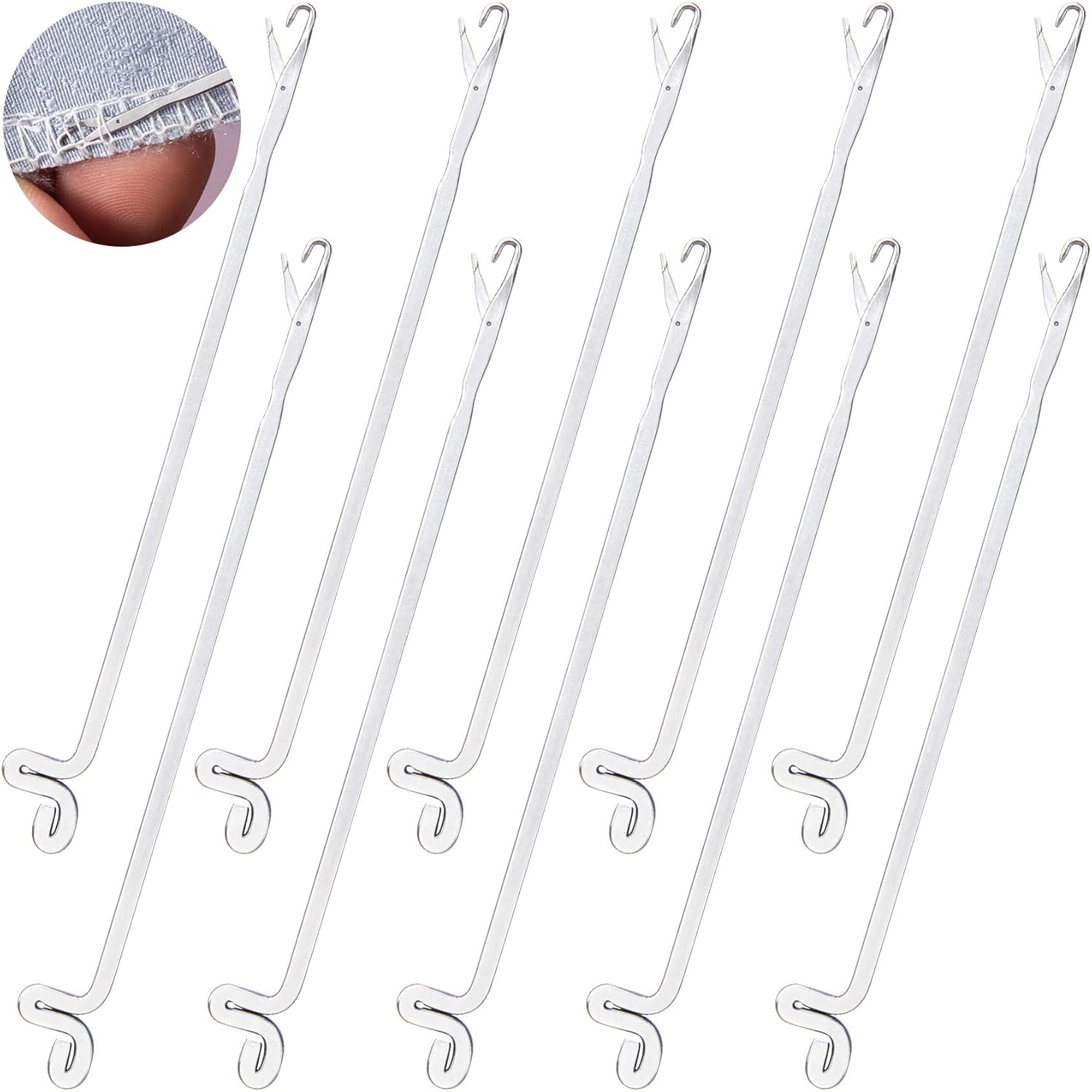 Amazon.com: PAGOW 10 Pcs Latch Hook, Serging Crochet Hook Sewing ...