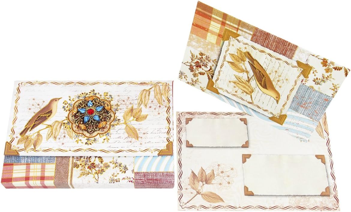 Amazon.com : Punch Studio 10 Note Cards & Envelopes : Blank Note Card ...