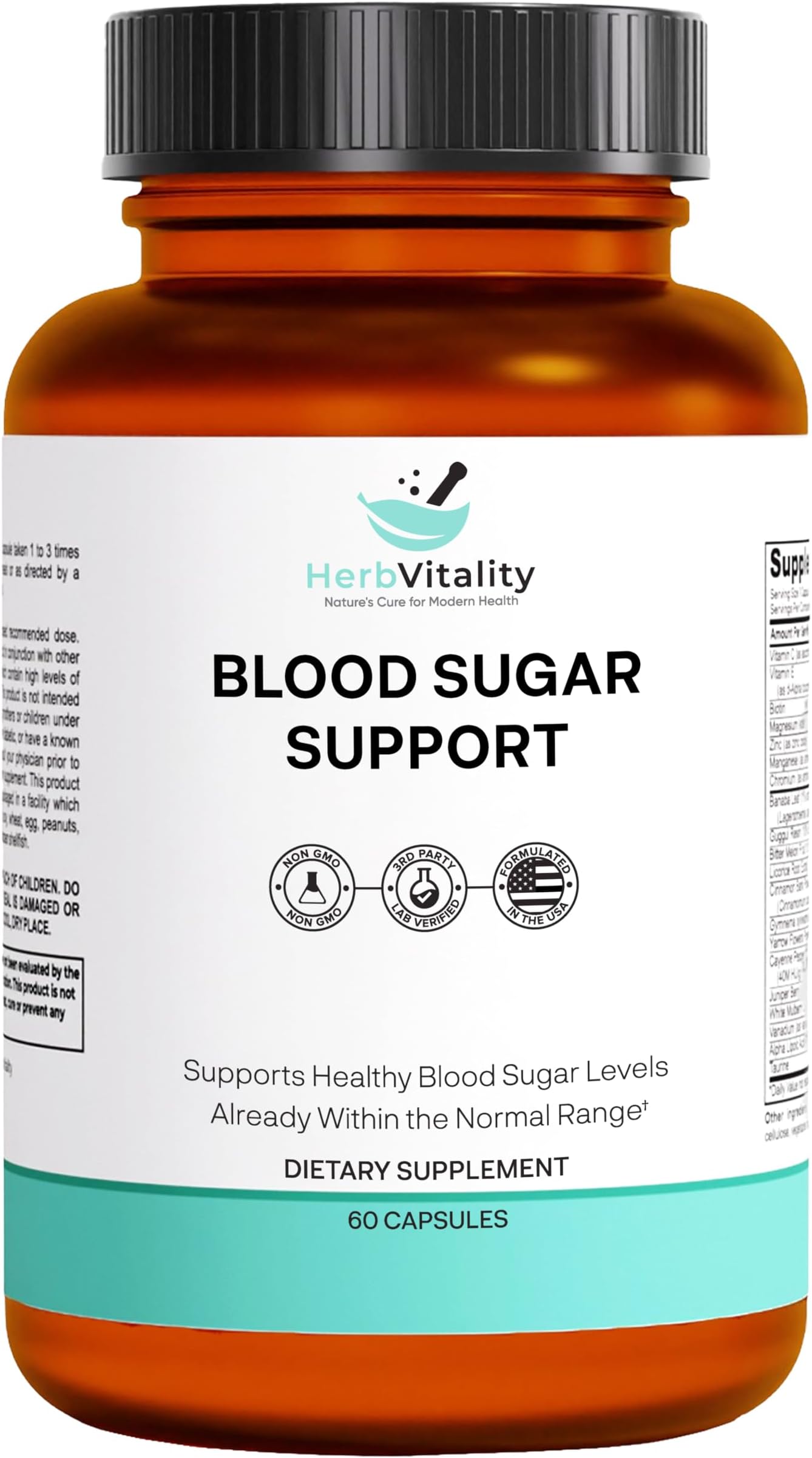 Amazon.com: Snap Supplements Blood Sugar Blend with Berberine, CoQ10 ...