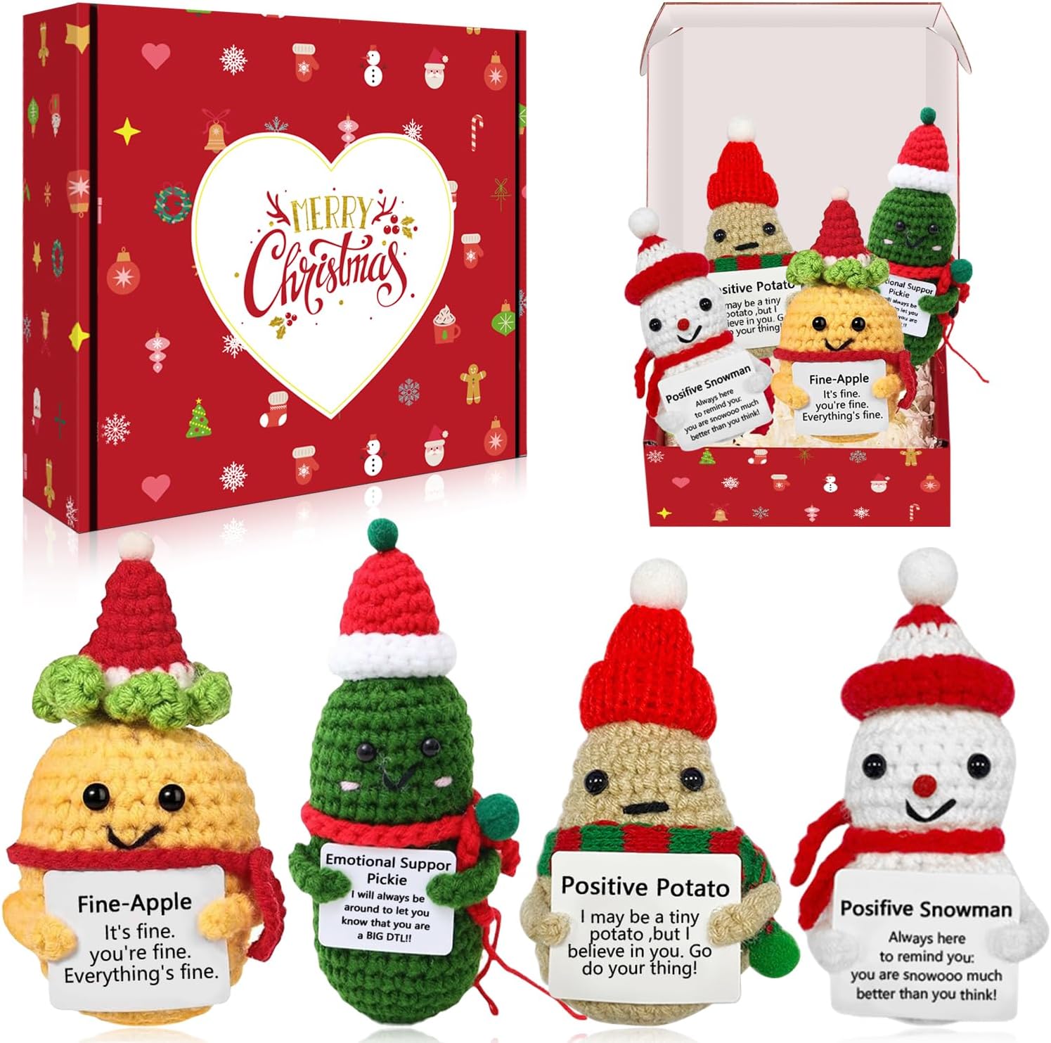Christmas Funny Gifts Emotional Support Positive Dolls,Christmas Ideas ...