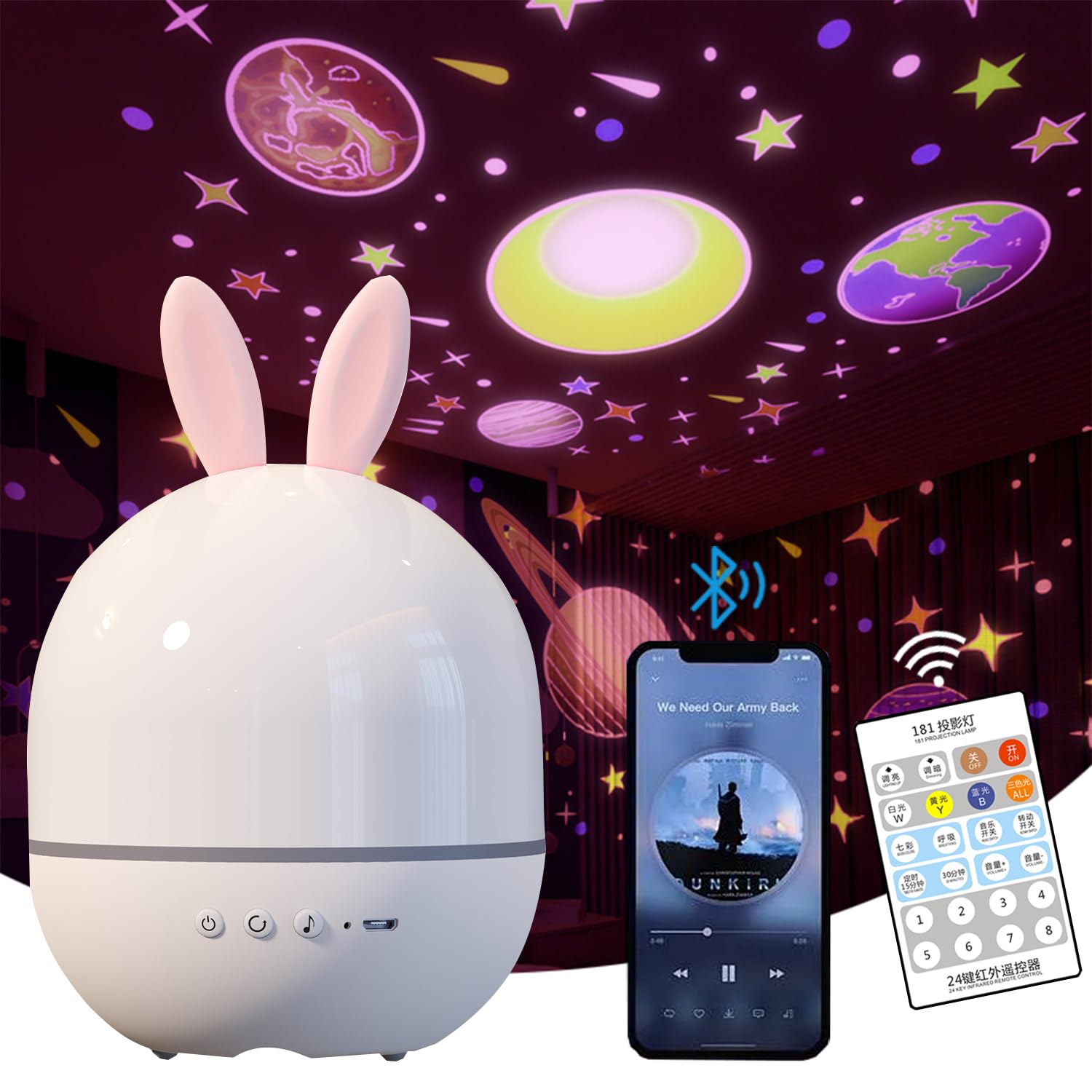 Star Projector Night Light for Kids Bedroom,Ceiling Projector Lamp for ...