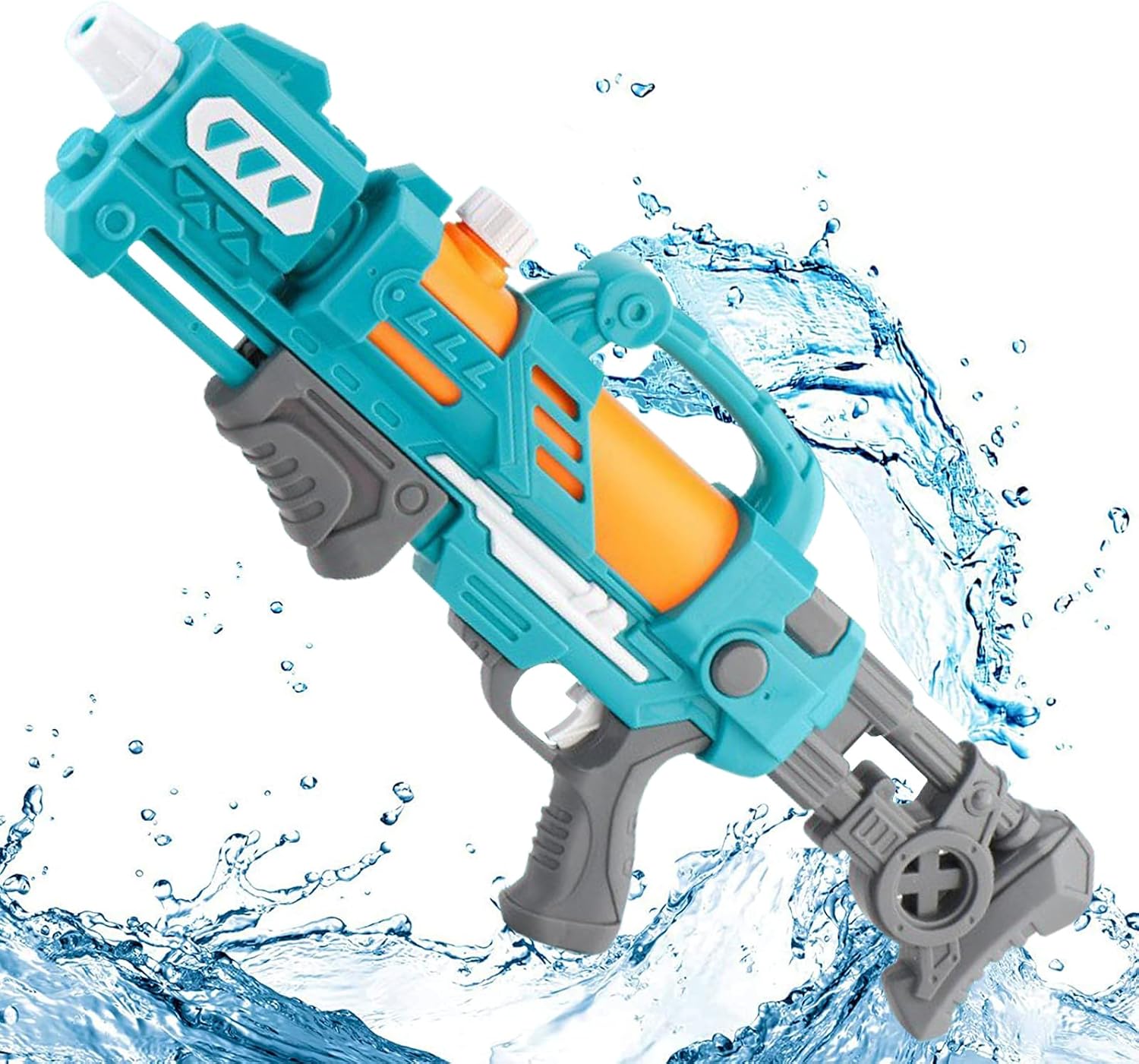 Amazon | ウォーターガン 水鉄砲 高速連発 超強力飛距離 約8-10m 600mL大容量 加圧式 水ピストル 水遊びおもちゃ 水鉄砲合戦 水てっぽう 子供用 大人 お風呂水鉄砲 水撃 ...