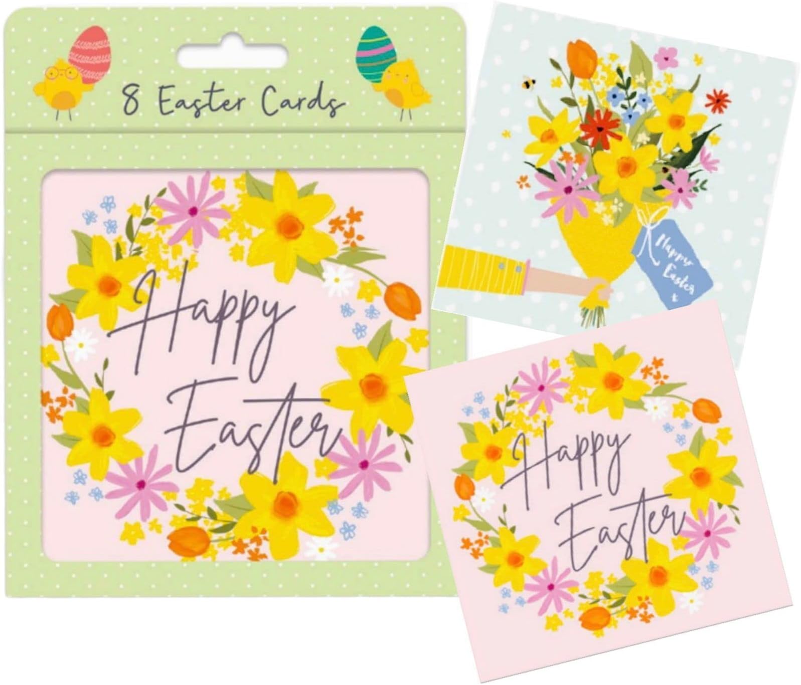 8 Pack of Easter Cards, 8 Open Easter Cards, 8 Mixed pack of Easter ...