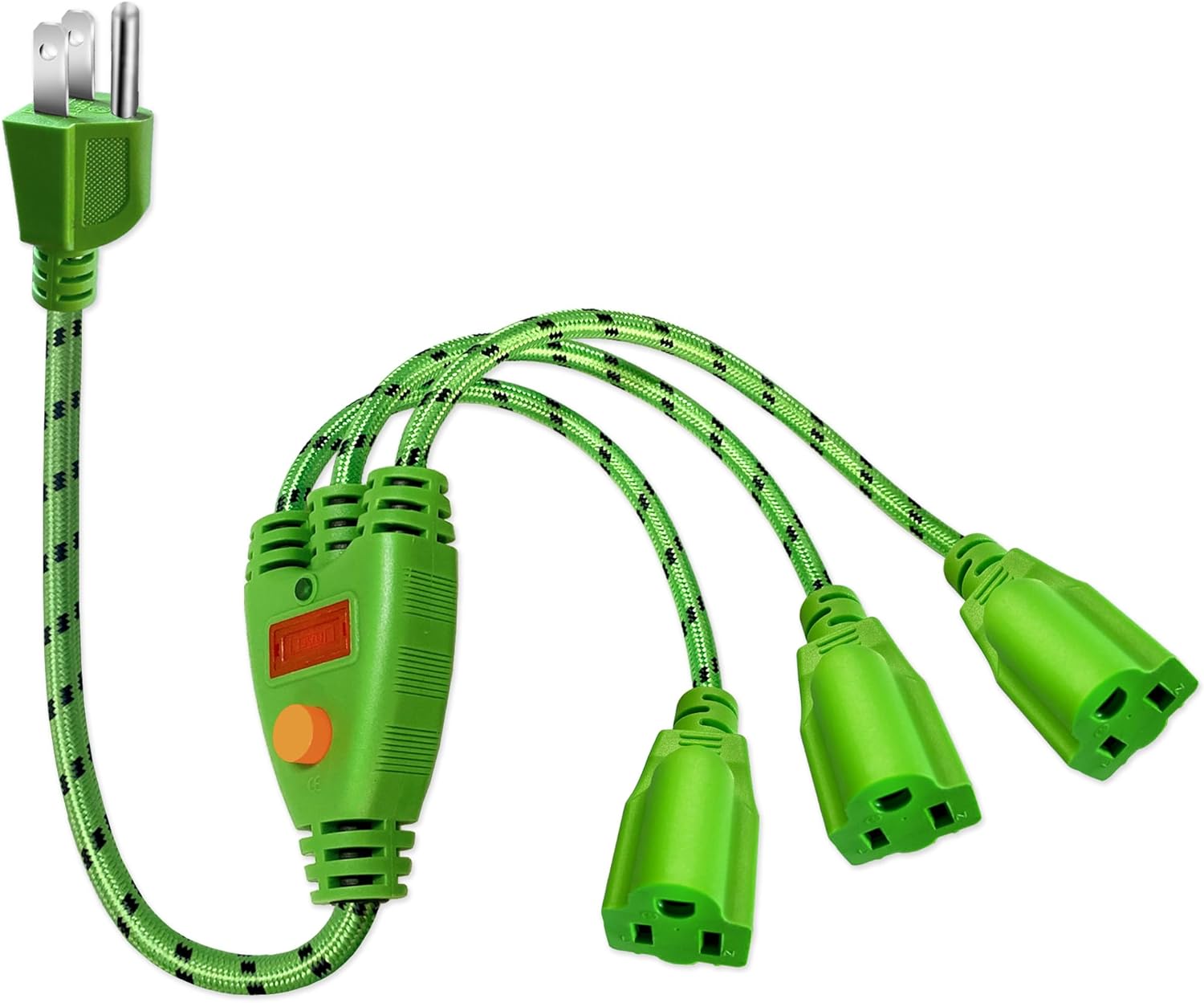 Amazon.com: Fiabtool 3 Prong 1 to 3 Way Power Cord Extension Splitter ...