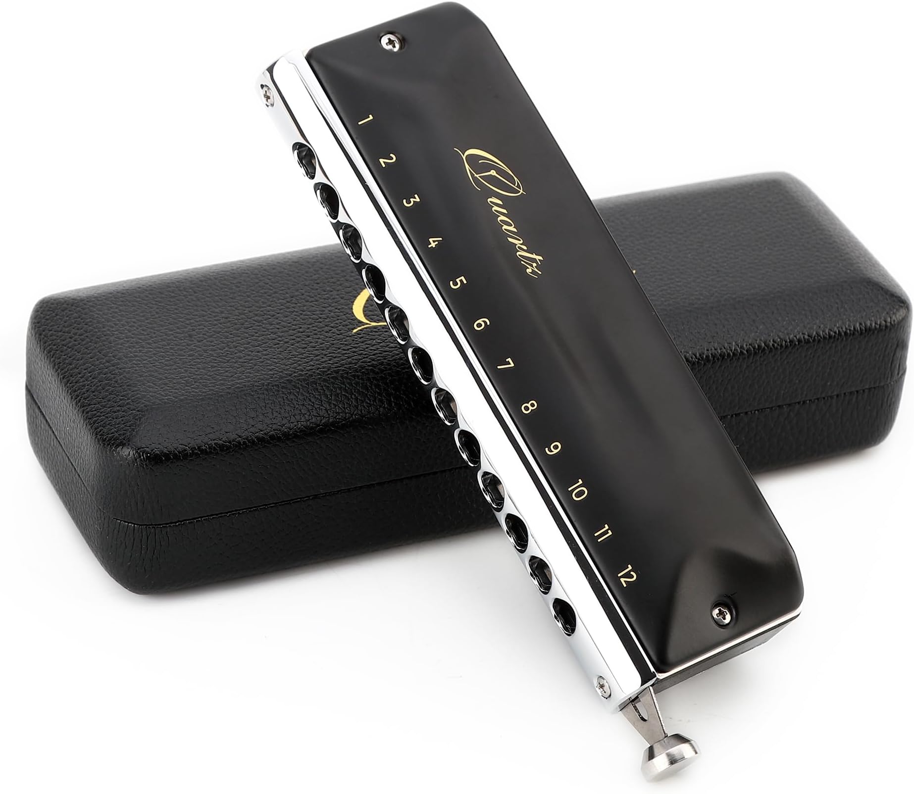 Amazon.com: Swan 16 hole 64 tone Chromatic Harmonica C Tone Harmonica ...