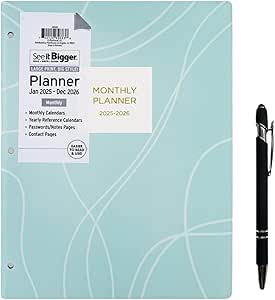 Amazon.com : SEE IT BIGGER PlanAhead 2-Year Monthly Planner January ...