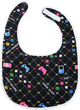 Amazon.com: Littleforbig Cotton Waterproof Babydoll Printed Adult Bib ...