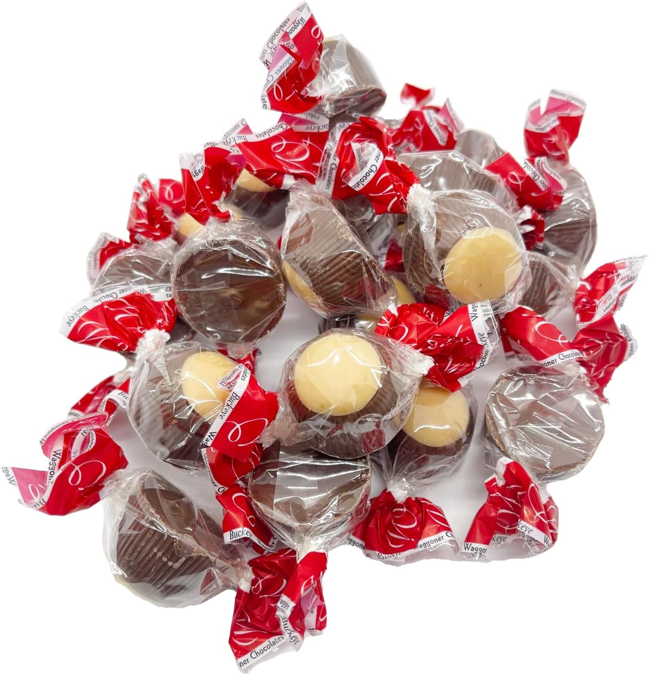 Amazon.com: Ohio Made Waggoner Chocolate Buckeyes Milk Chocolate ...