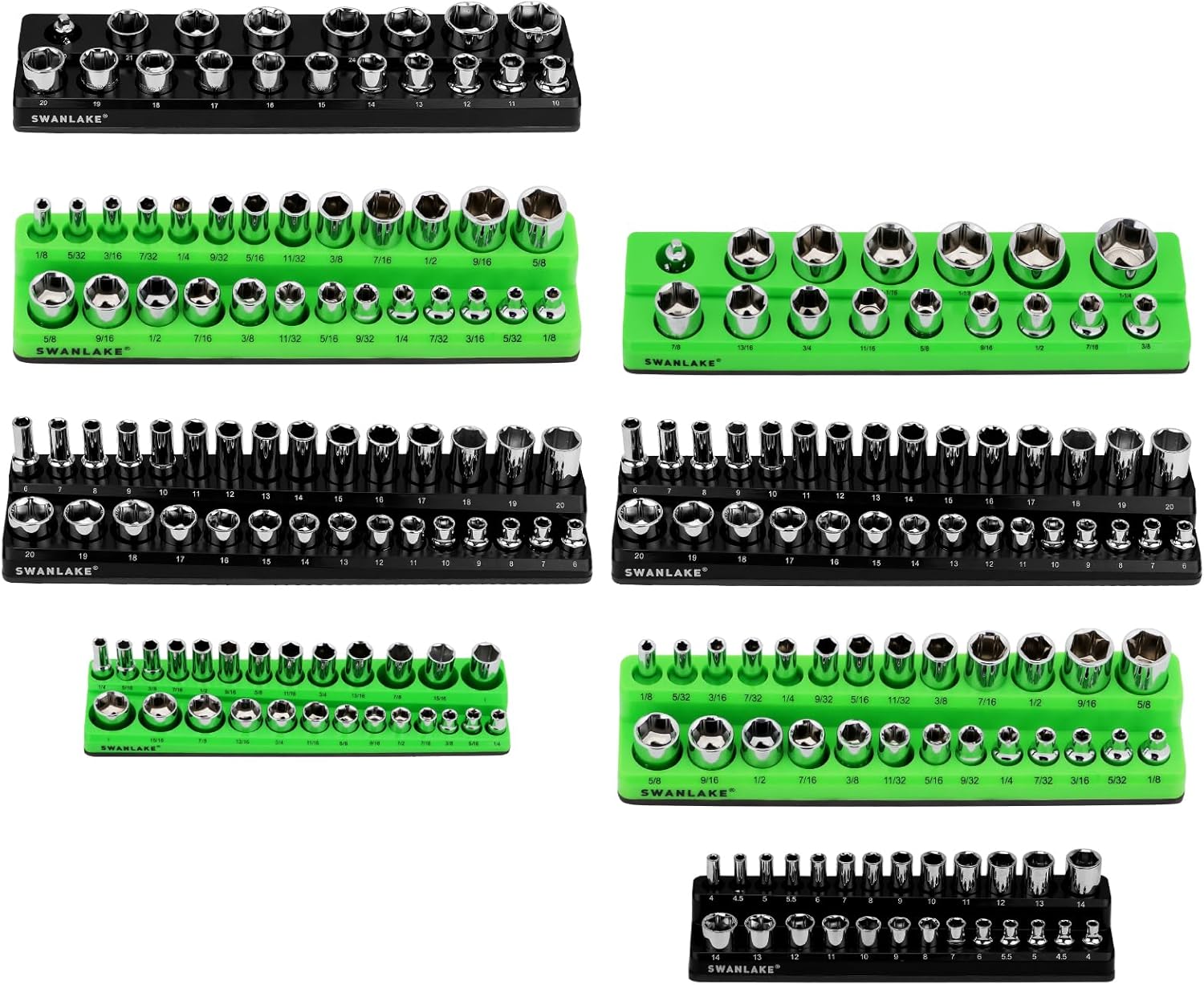 Amazon.com: Magnetic Socket Organizer Holder Tool: 8PCS Set includes ...