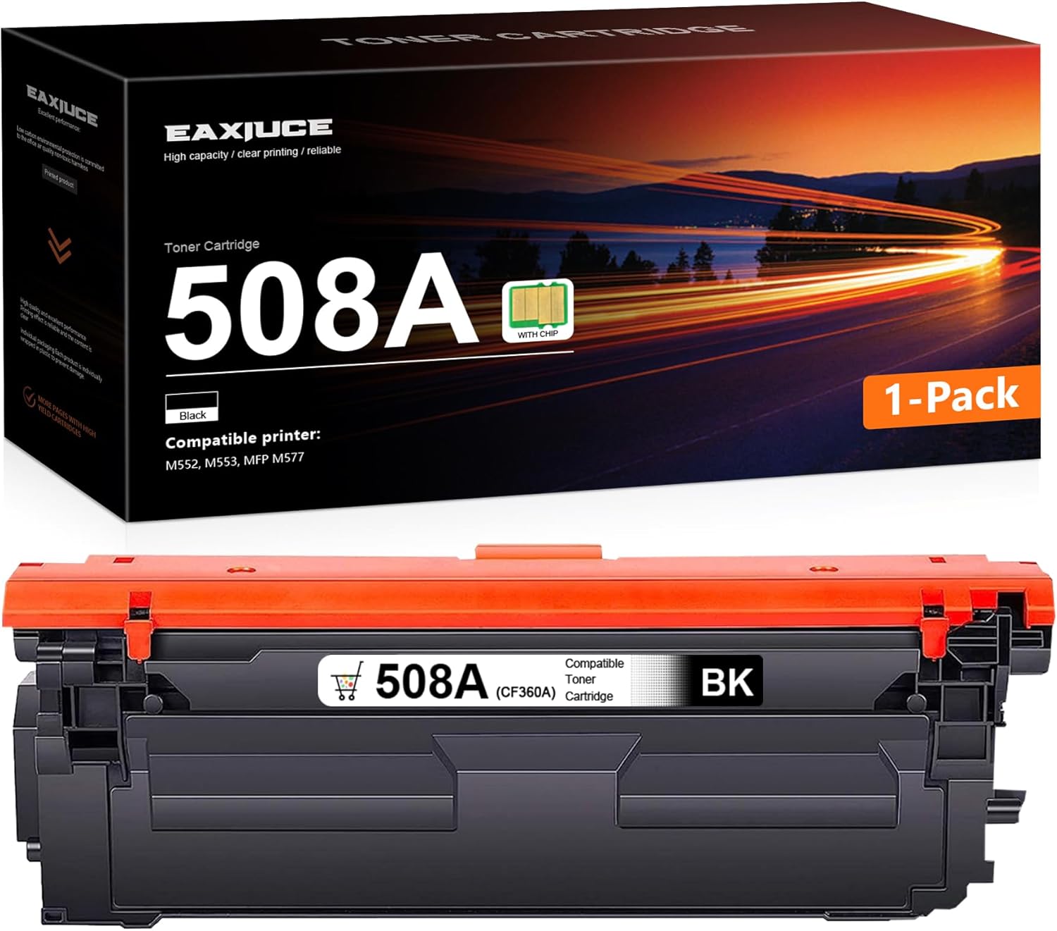 Amazon.com: (with Chip) 508A Toner Cartridge - 1 Pack Replacement for ...