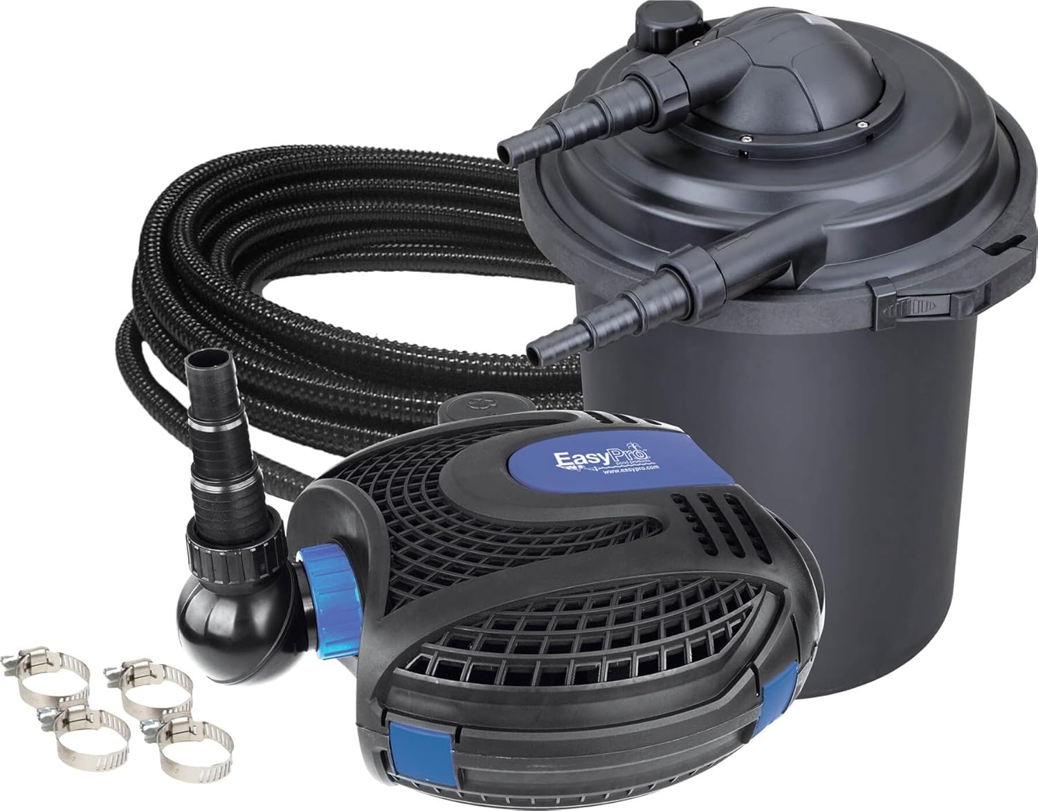 Amazon.com: EasyPro ECK13U Eco-Clear Complete Pond Filtration System ...
