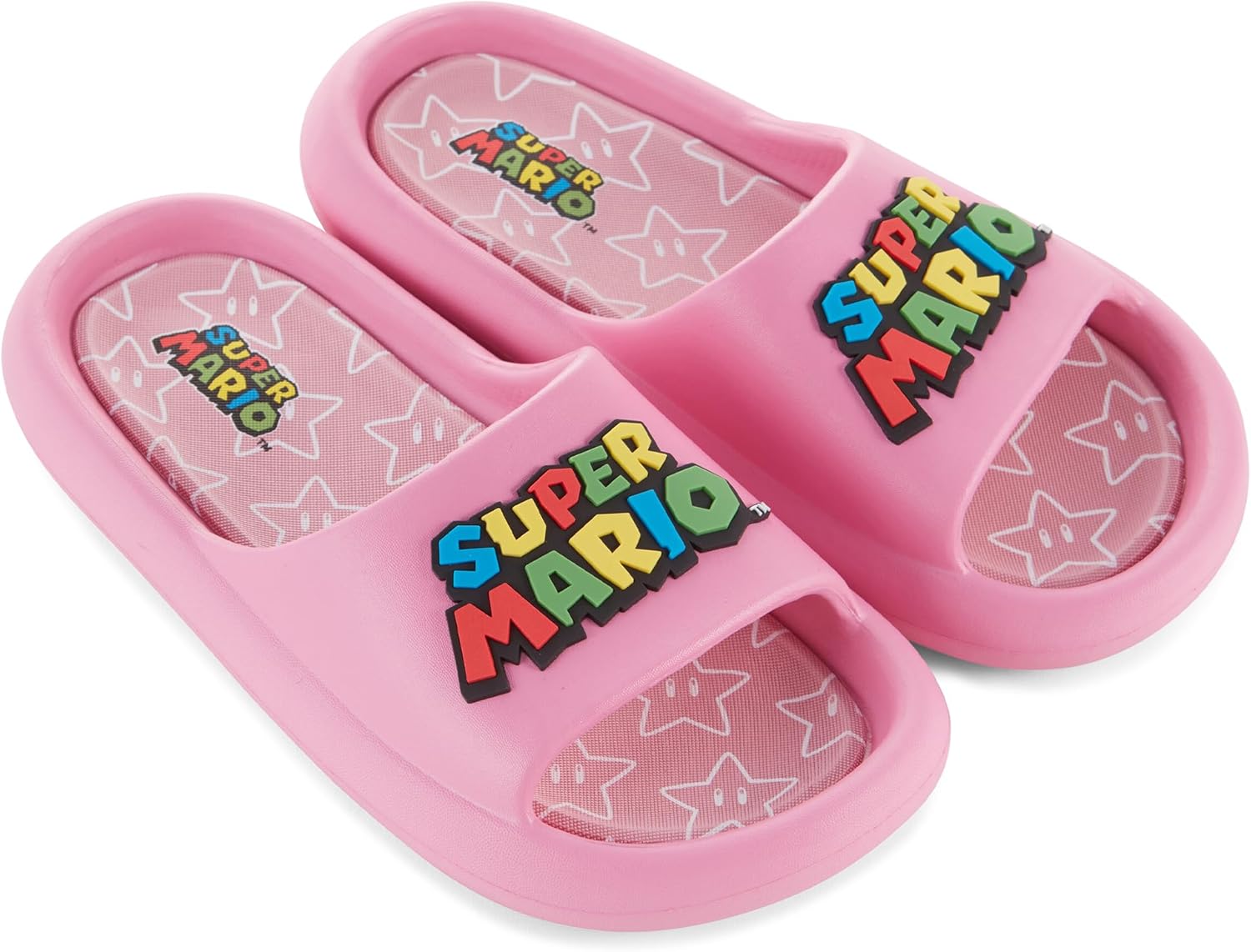 Amazon.com | Nintendo Ladies Mario Peach Slide - Super Mario Shoes ...