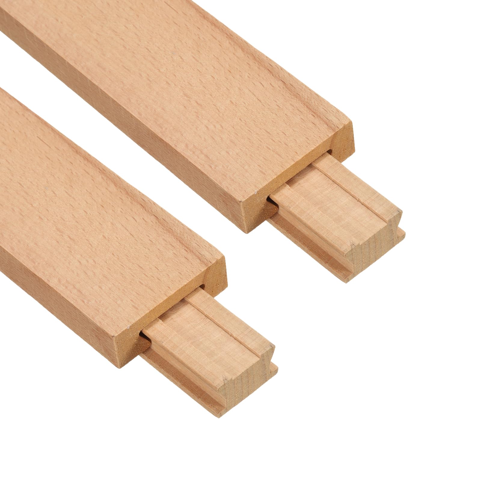 uxcell 2 Sets Wooden Drawer Slides, Classic Wood Center Guide Track ...