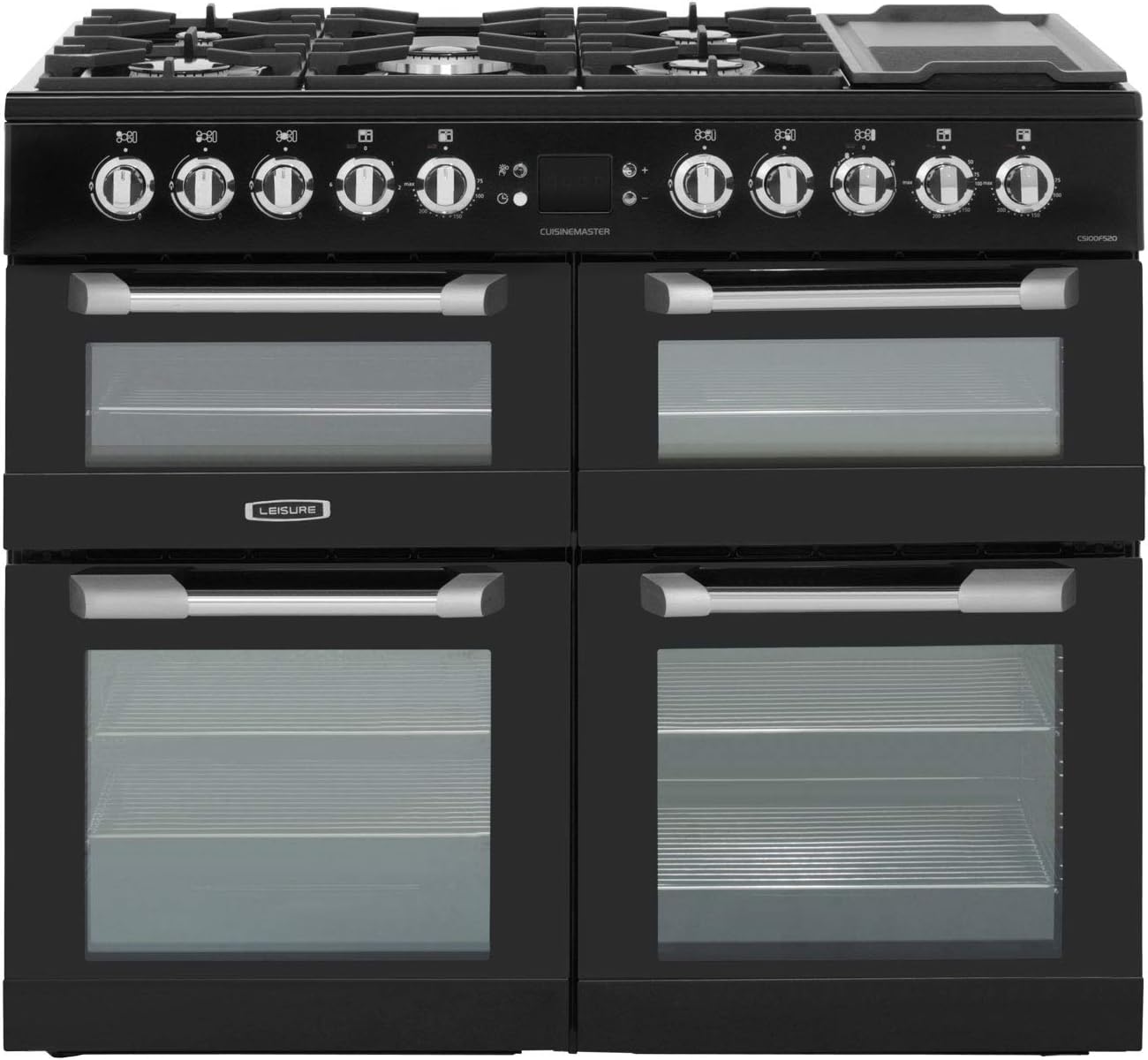 Leisure Cuisinemaster CS100F520 Freestanding Gas Cooker A Black – Ovens ...