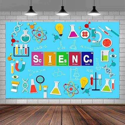 Amazon.com : 10X8ft Science Party Photo Backdrop Decorations Birthday ...
