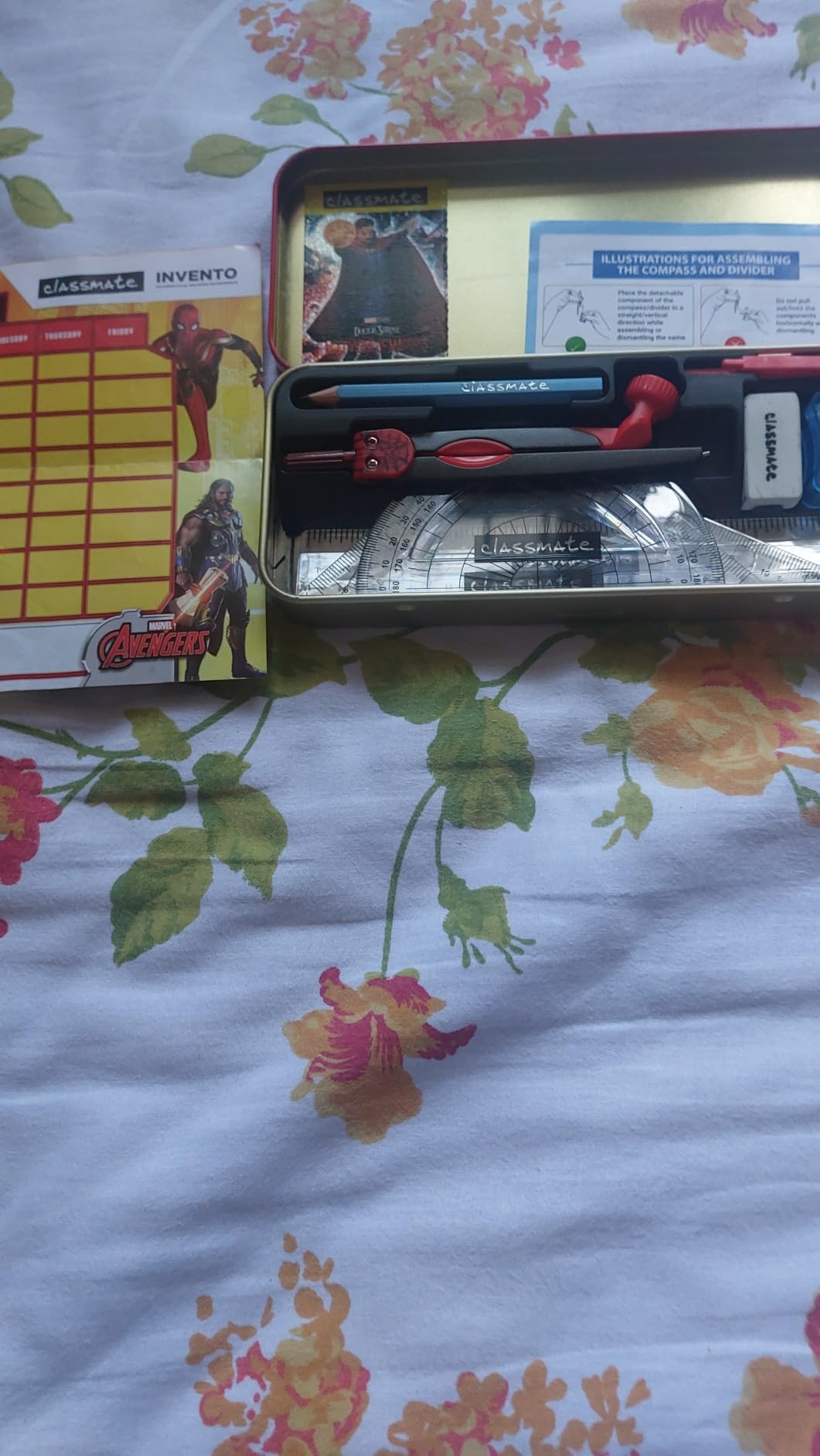 Classmate Invento Geometry Box - Limited Edition Avengers Theme ...