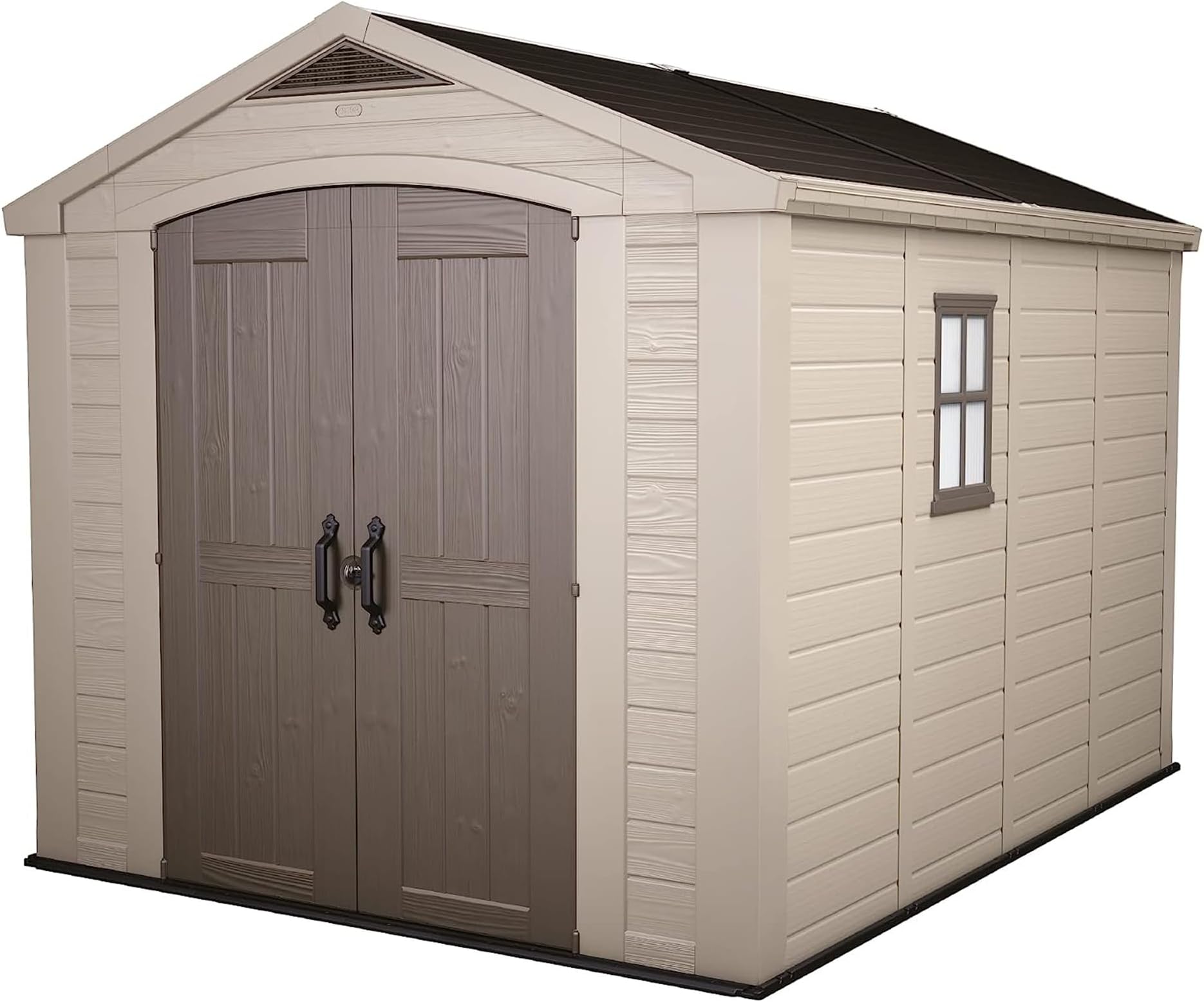 Amazon.com : Keter Factor 8x11 Ft All-Weather Outdoor Storage Shed with ...