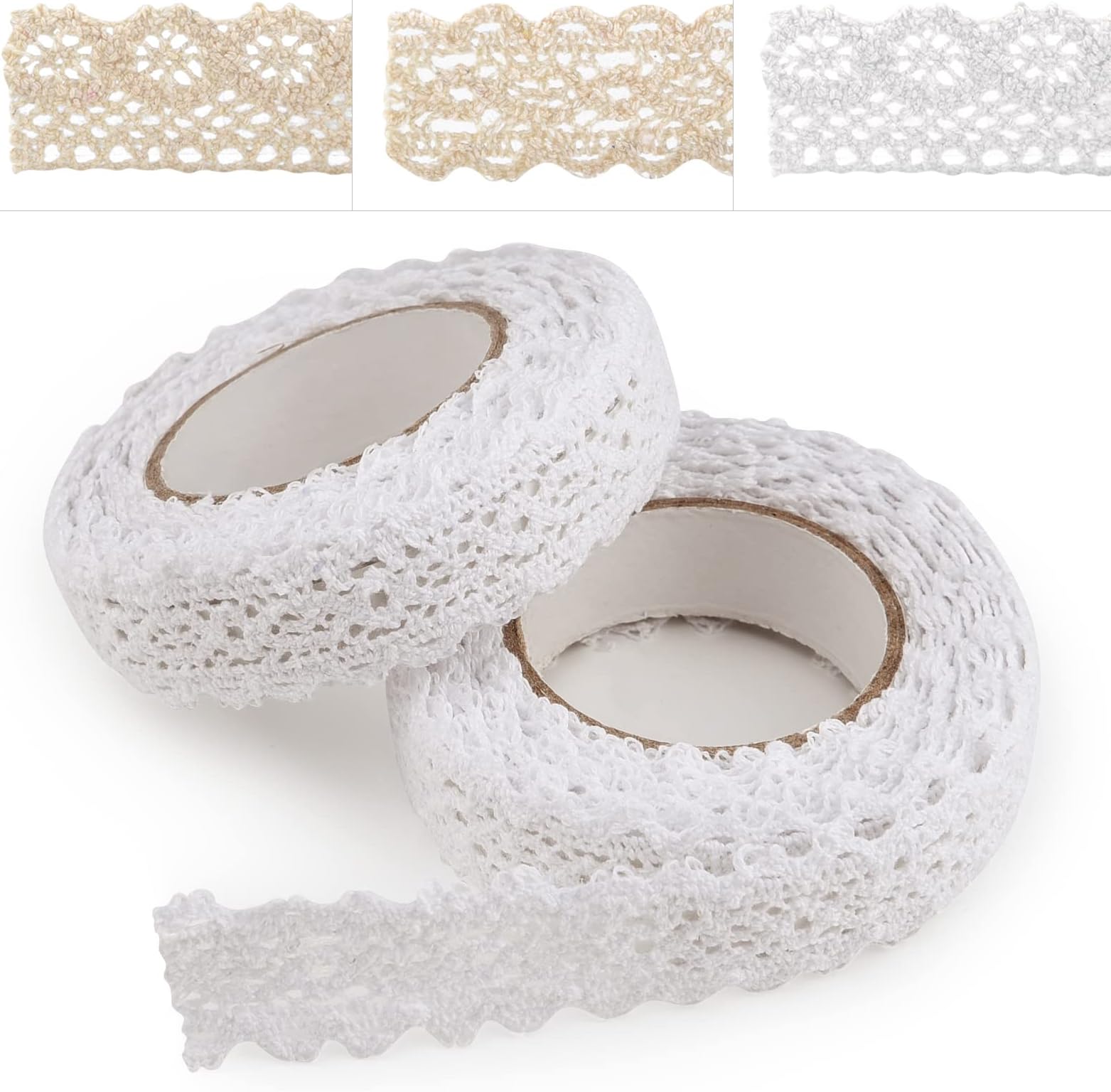 ASTARON Vintage Lace Ribbon Beige Lace Tape, Self Adhesive Decorative ...