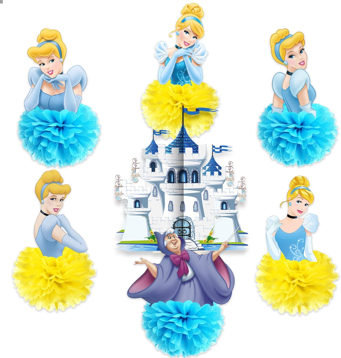 Amazon.com: Princess Cinderella Honeycomb Centerpieces Table ...